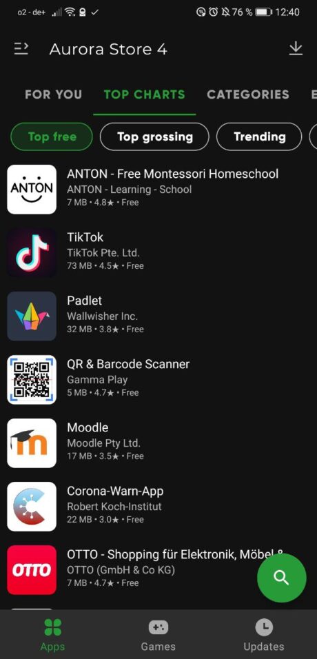 In arrivo il rinnovato Aurora Store, client del Play Store