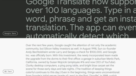 Il nuovo font Google Sans Text sbarca su alcune app proprietarie