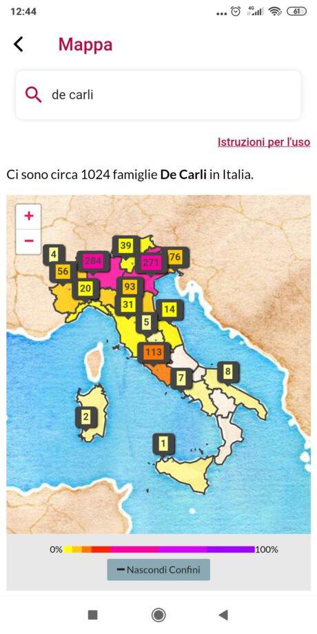 Cognomix è un'app ricca di informazioni sui cognomi italiani