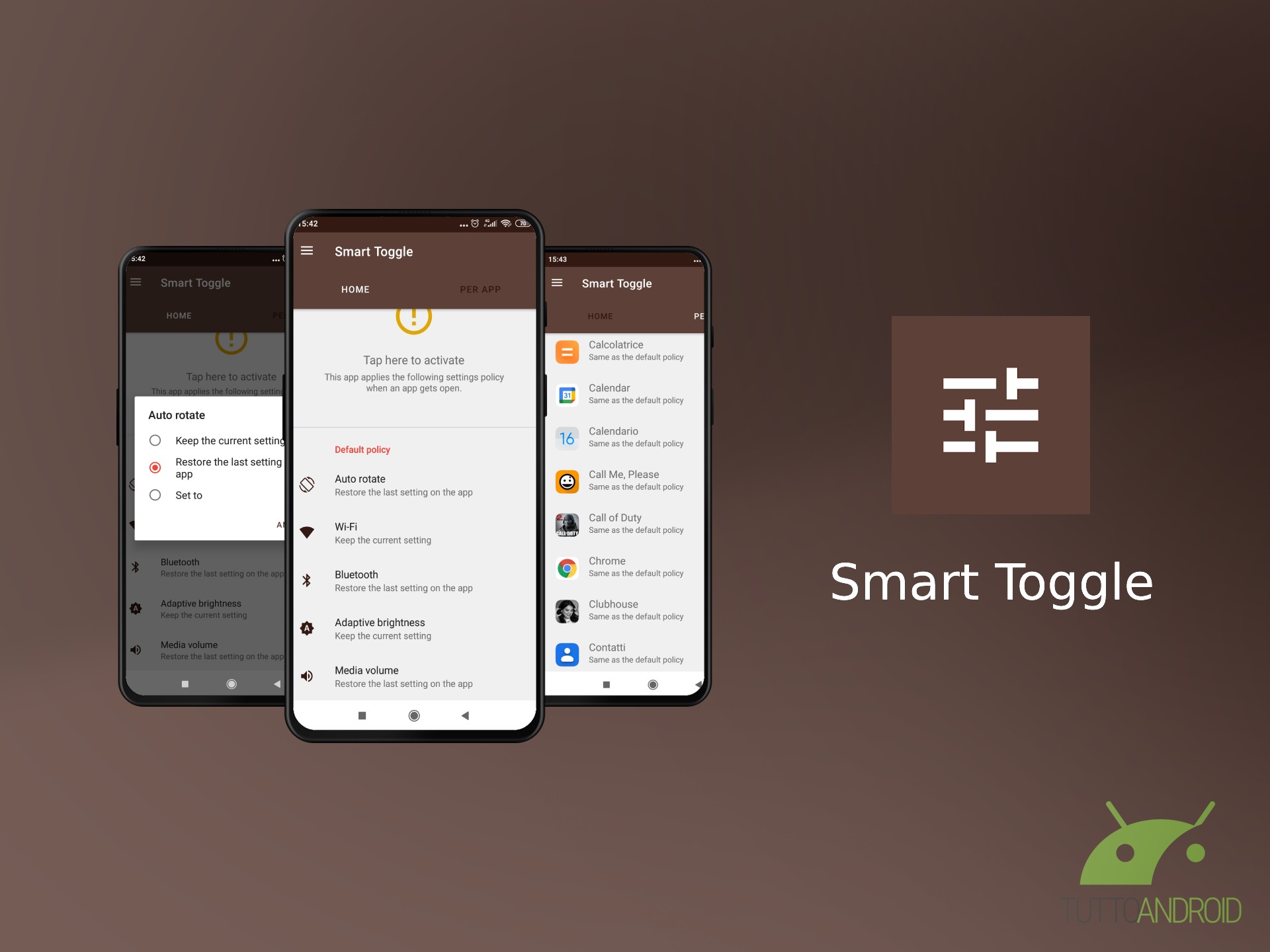 Smart Toggle automatizza le impostazioni dello smartphone