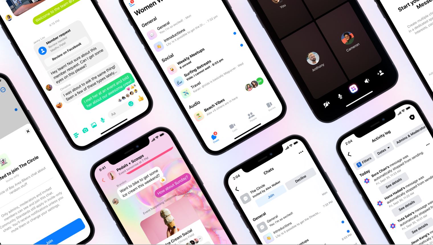Facebook Messenger testa la funzione Community Chats - cellicomsoft