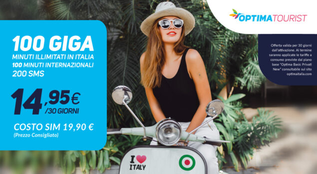 Optima Italia lancia l'offerta estiva Optima Tourist pensata per i turisti