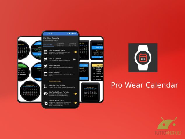 Pro Wear Calendar potenzia il calendario di Google sugli smartwatch Wear OS