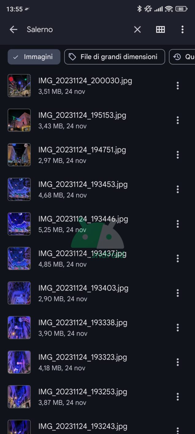 Nuovo scanner di documenti integrato in vista per Files di Google