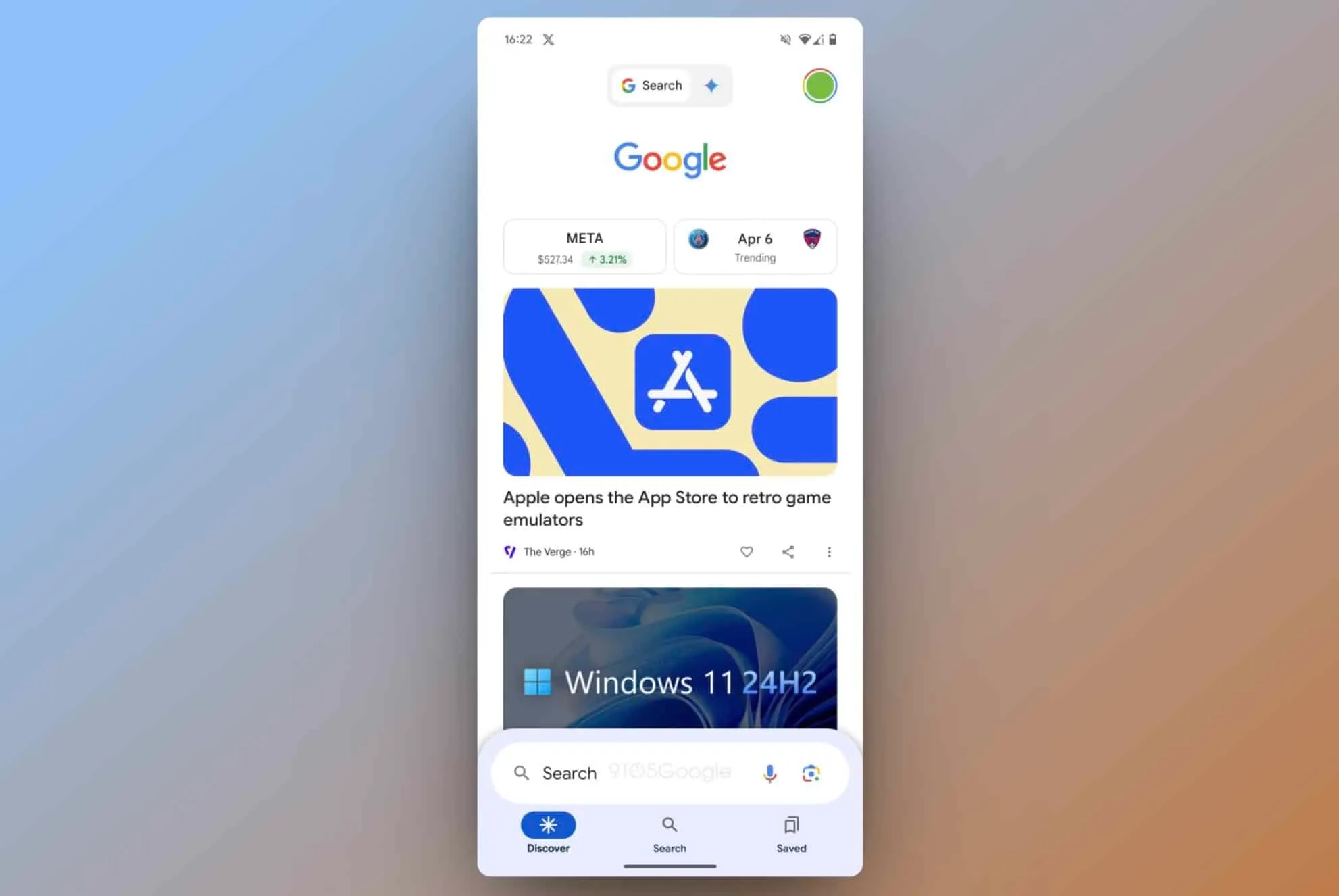 Nuova grafica e nuovi colori in test per App Google