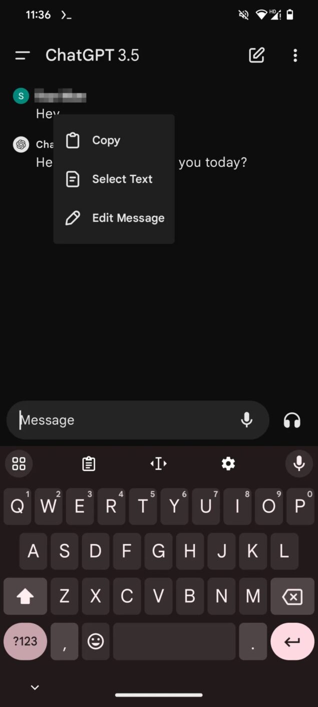 ChatGPT per Android eredita una comoda funzionalità dalla versione Web
