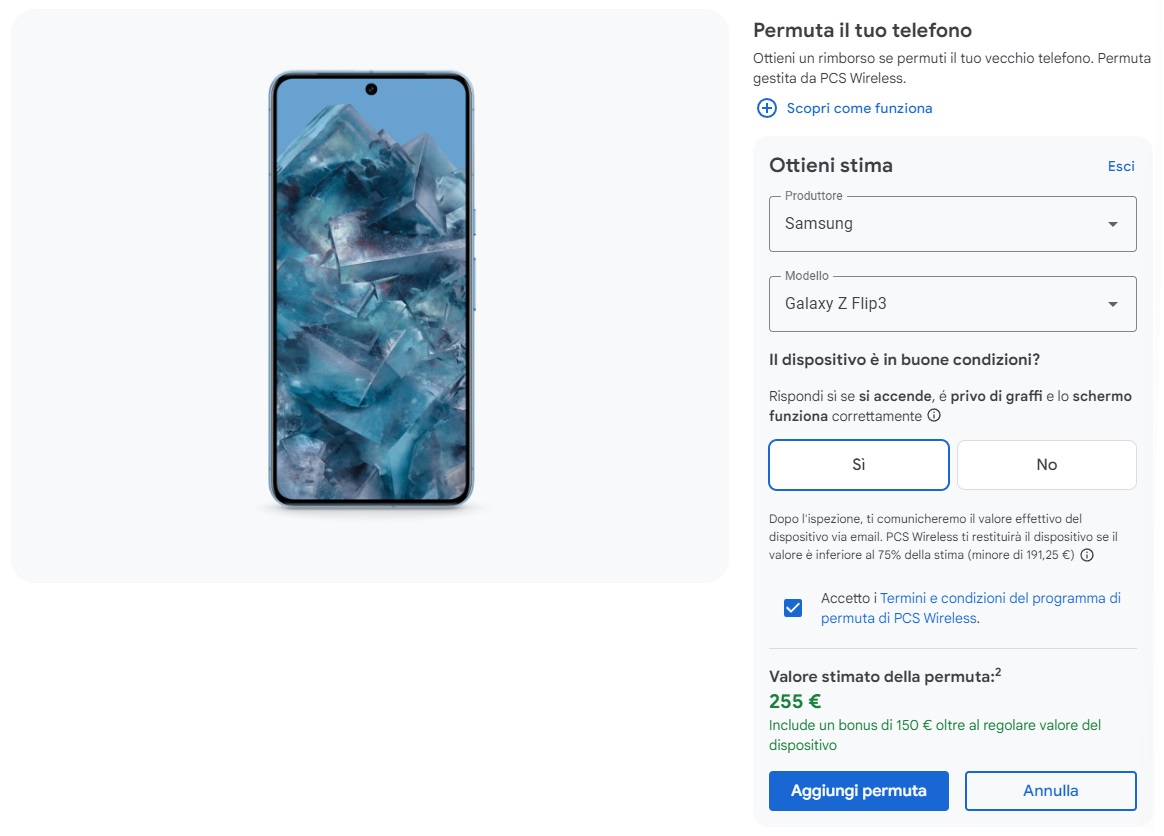 Il Google Store italiano guadagna il programma Trade-in