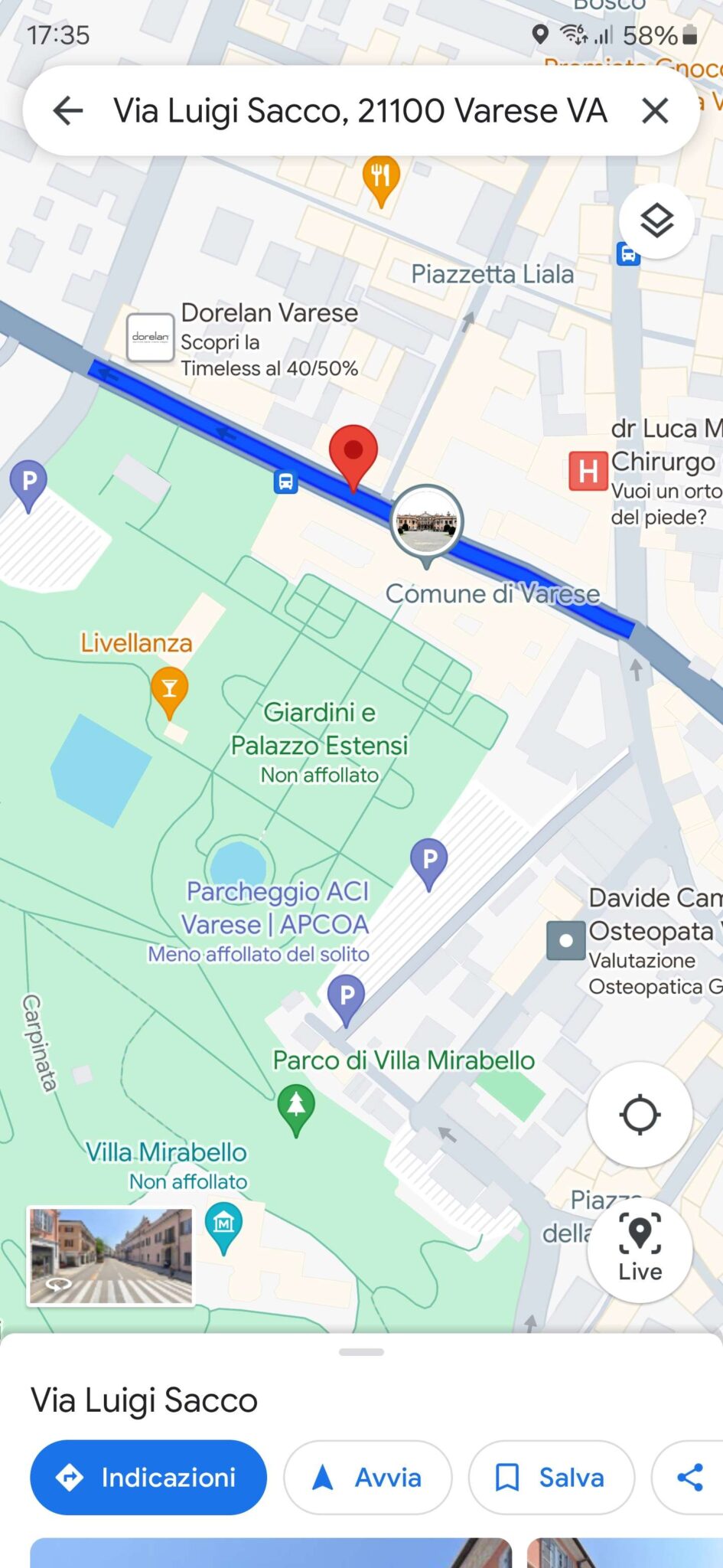 L'app Google Maps ora evidenzia interamente le strade selezionate