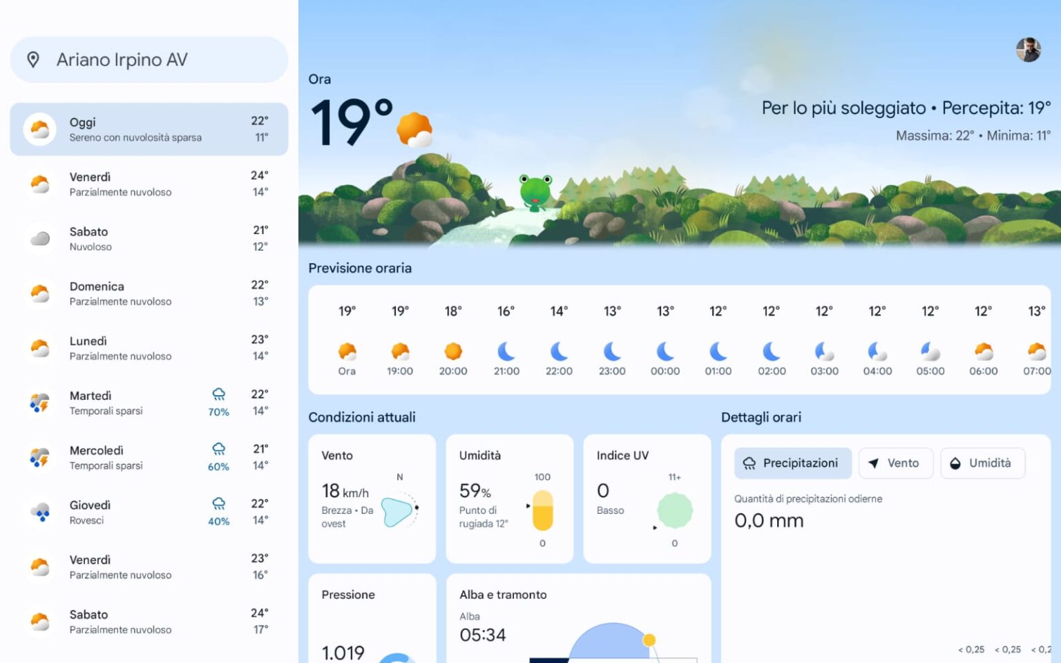 La nuova app Google Meteo si espande ed è in roll out per tutti