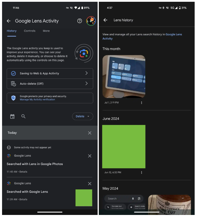 Google Lens aggiorna la sua UI con una griglia fotografica