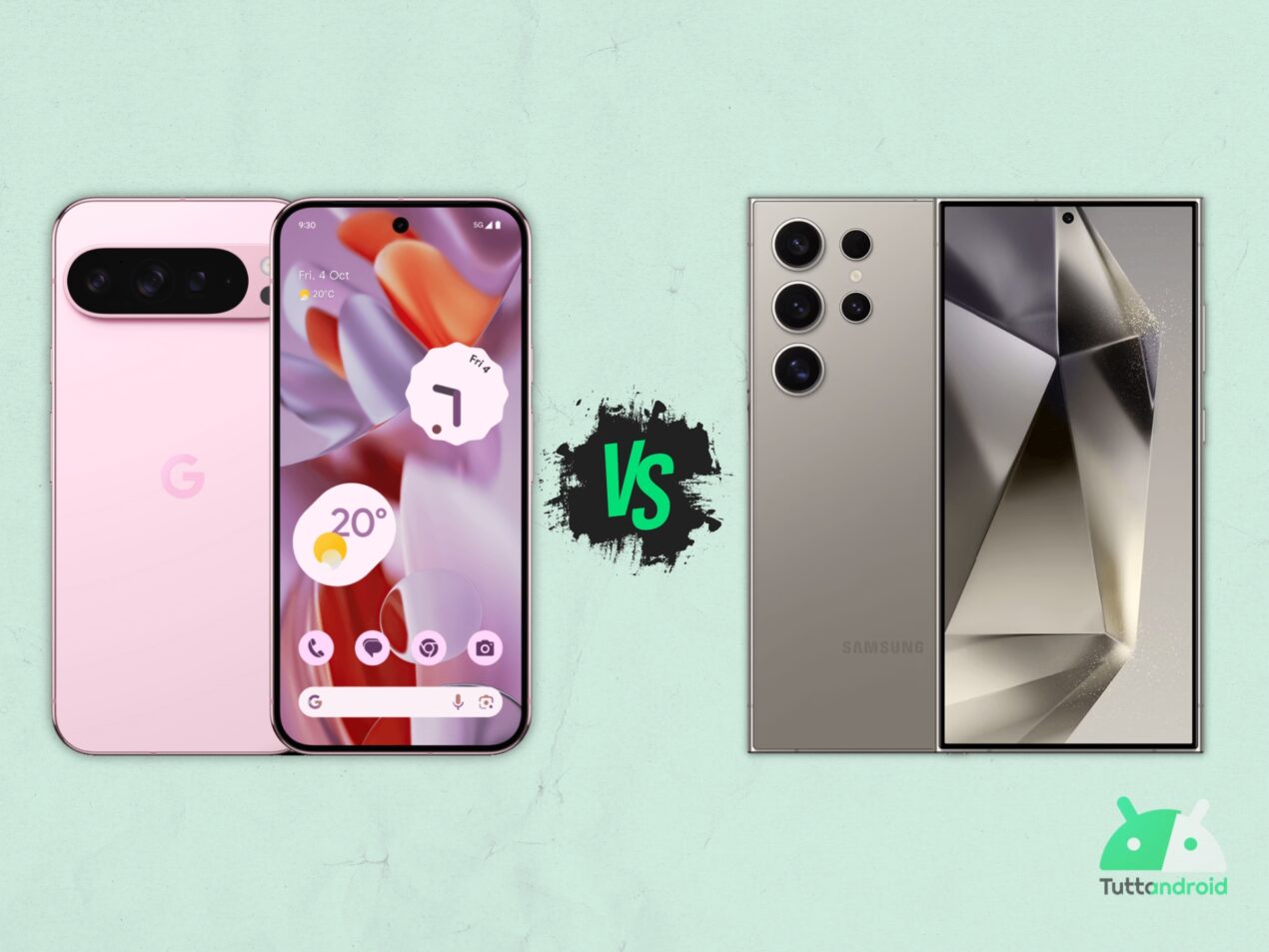 Google Pixel 9 Pro XL vs Samsung Galaxy S24 Ultra: il confronto sulla carta