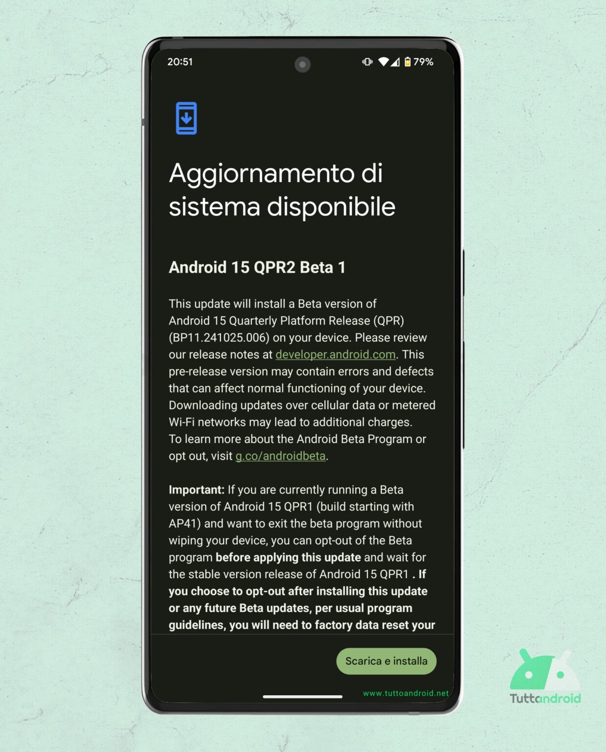 Android 15 QPR2: sui Pixel supportati arriva la beta 1