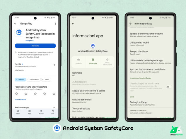 Android System Key Verifier e SafetyCore sbarcano sul Play Store