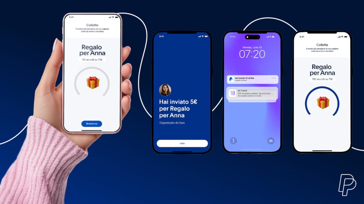 Collette e regali di gruppo sono più facili con la nuova funzione PayPal