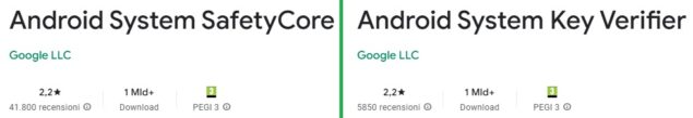 Android System SafetyCore e Key Verifier arrivano per tutti