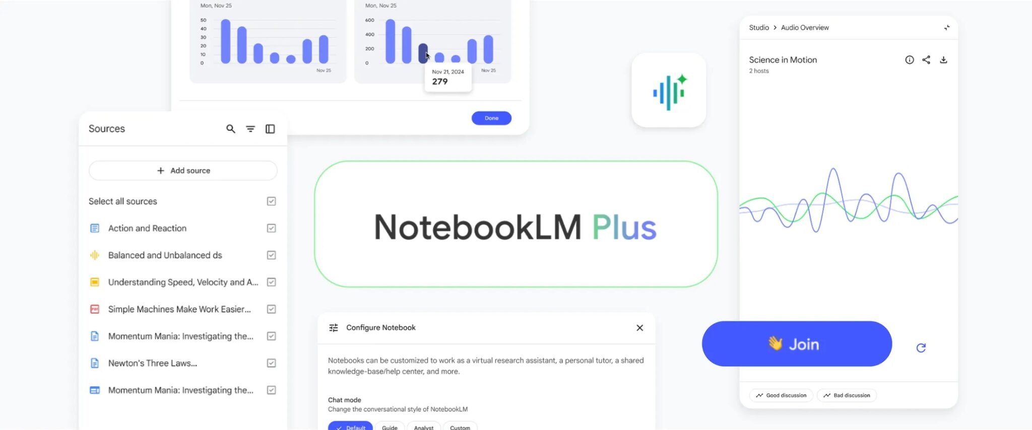 Google One: gli abbonati "AI Premium" ricevono NotebookLM Plus