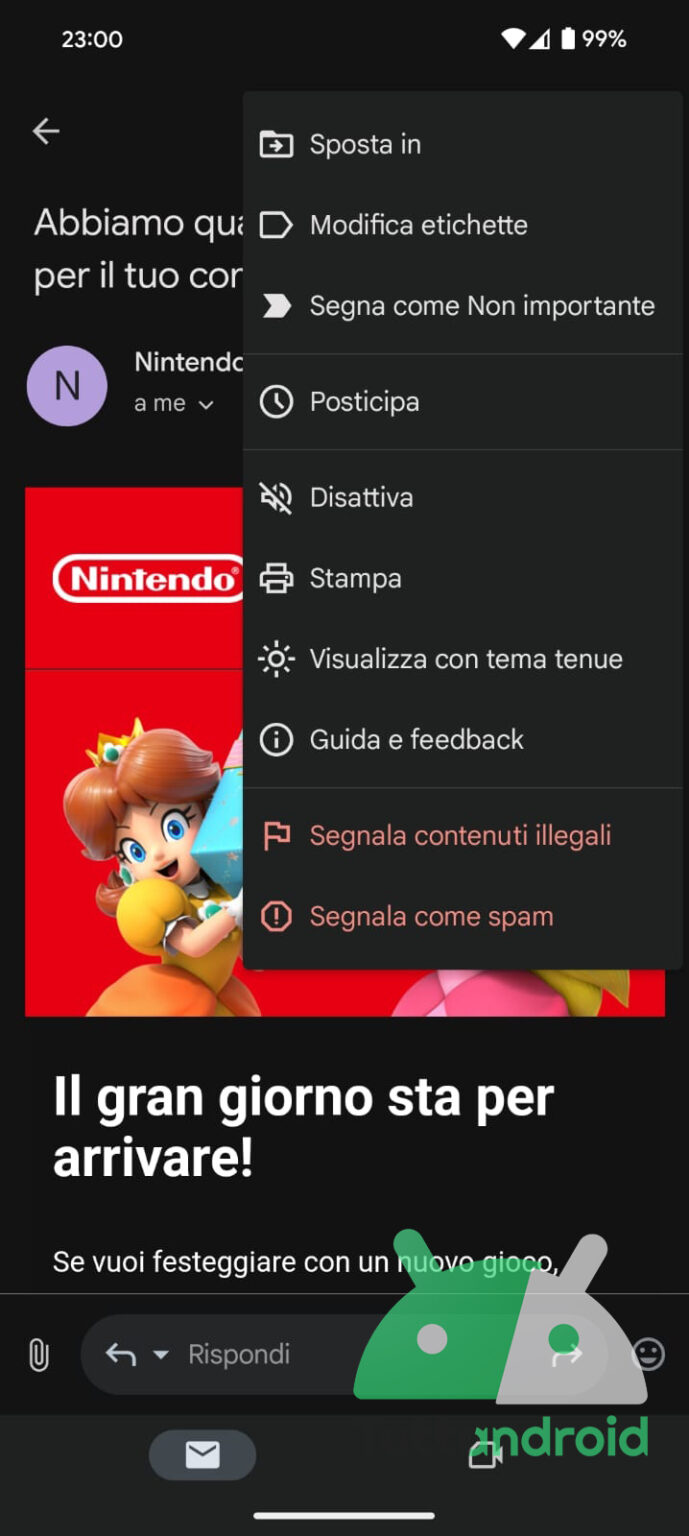 Gmail per Android si aggiorna con un nuovo layout per il menu a tendina