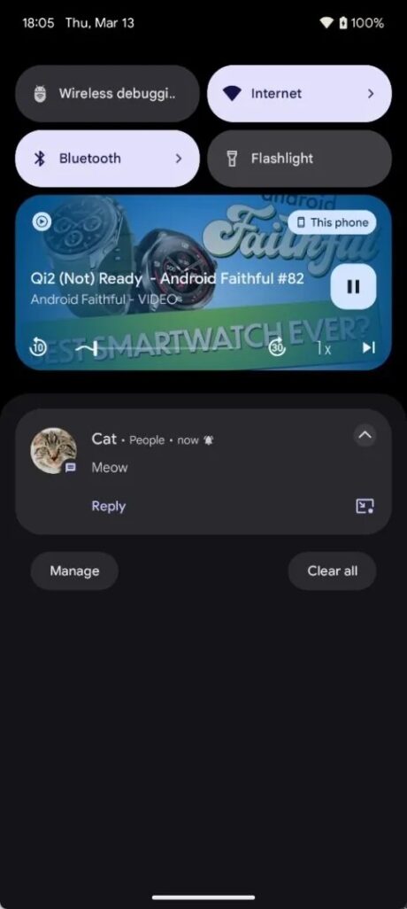 Android 16 porterà l’orologio della schermata di blocco nel pannello delle notifiche - cellicomsoft