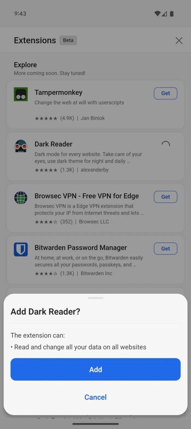Microsoft Edge su Android supera Chrome e introduce il supporto alle ...
