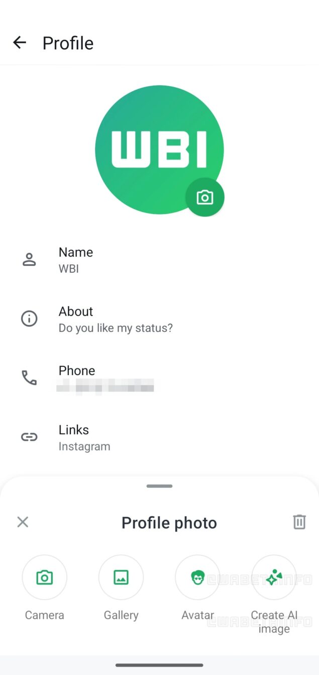 Due novità per WhatsApp Beta: immagini profilo generate da Meta AI e un ...