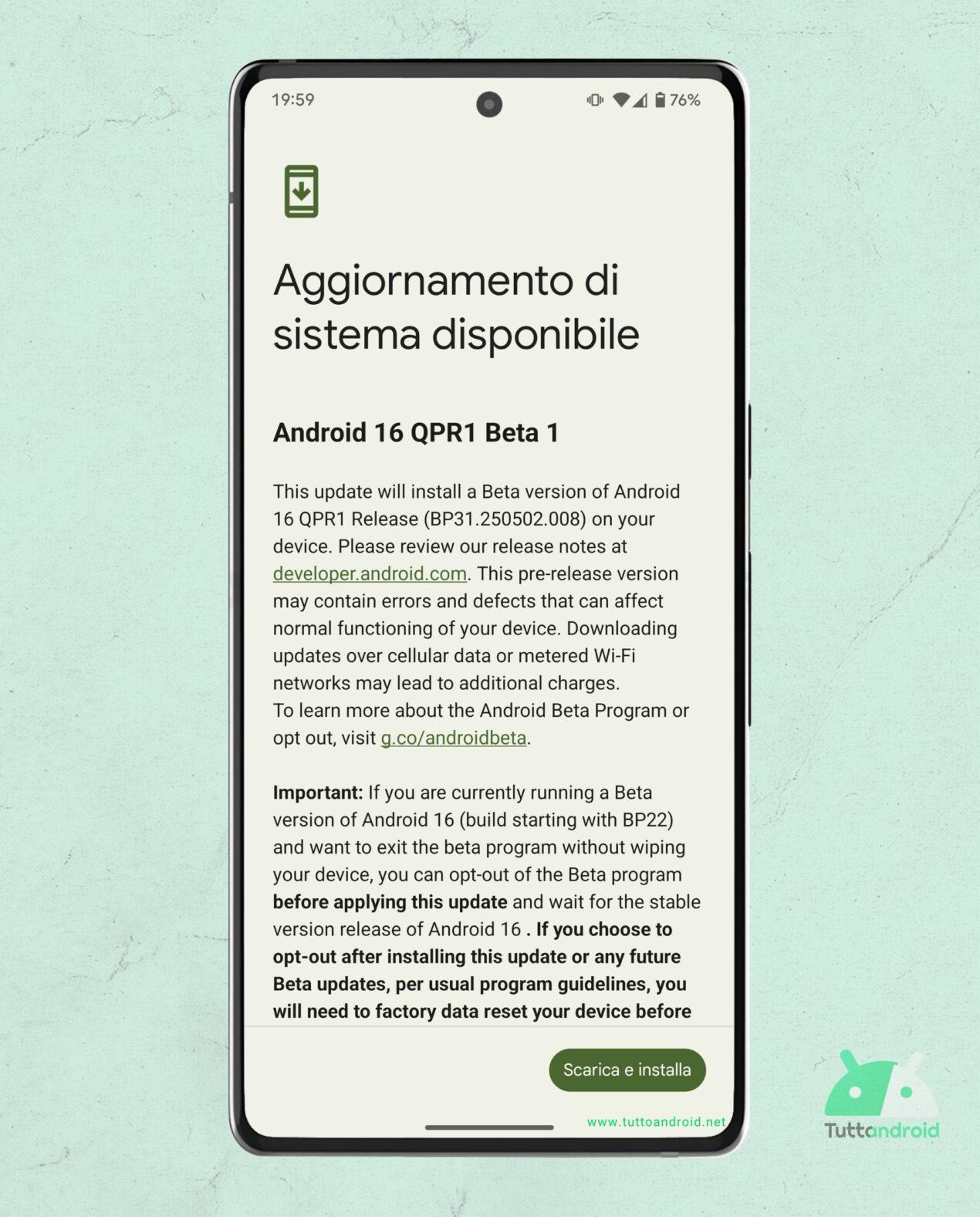 Android 16 QPR1: sui Pixel supportati arriva la Beta 1