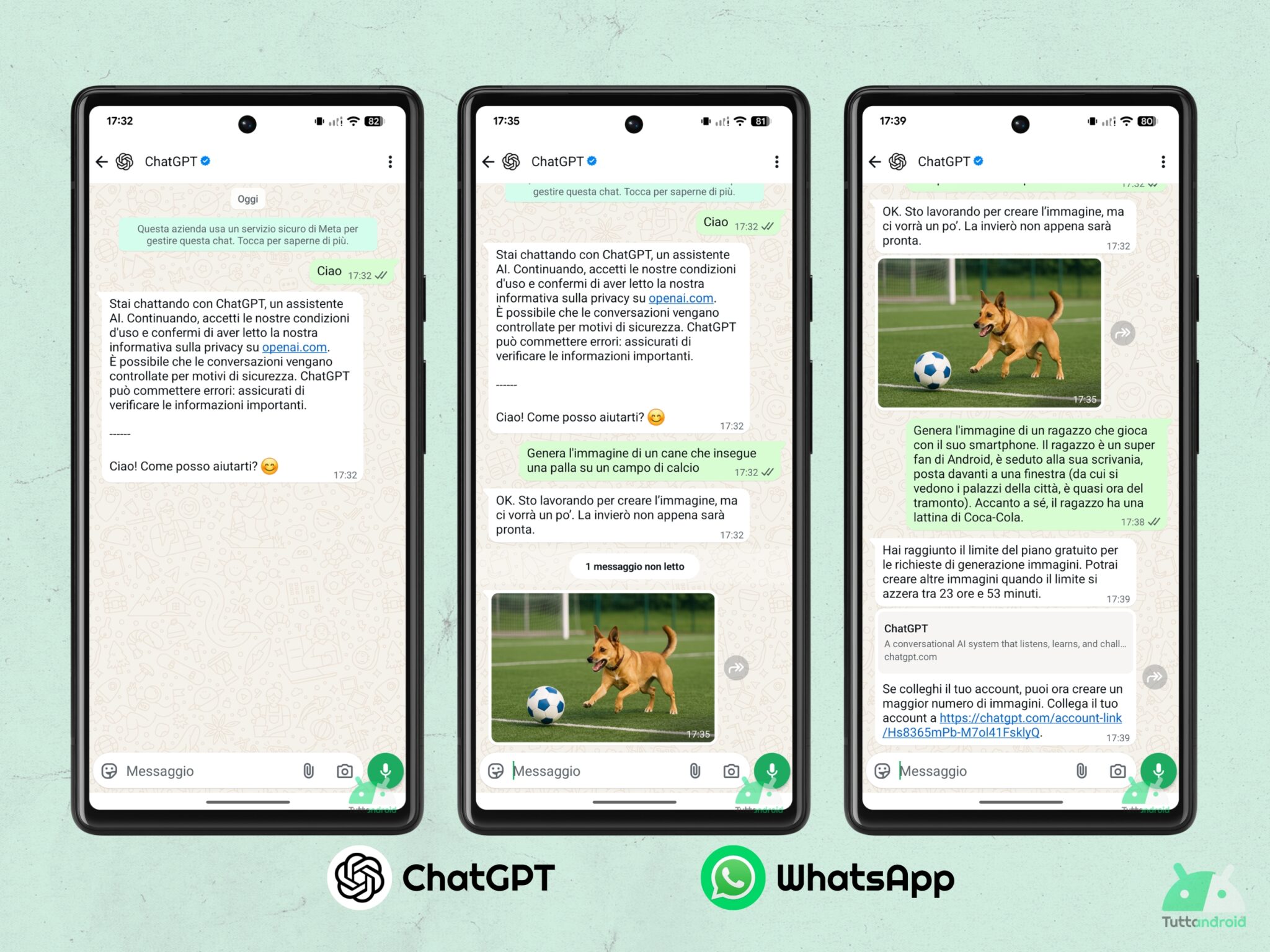 Ecco come generare immagini con ChatGPT su WhatsApp