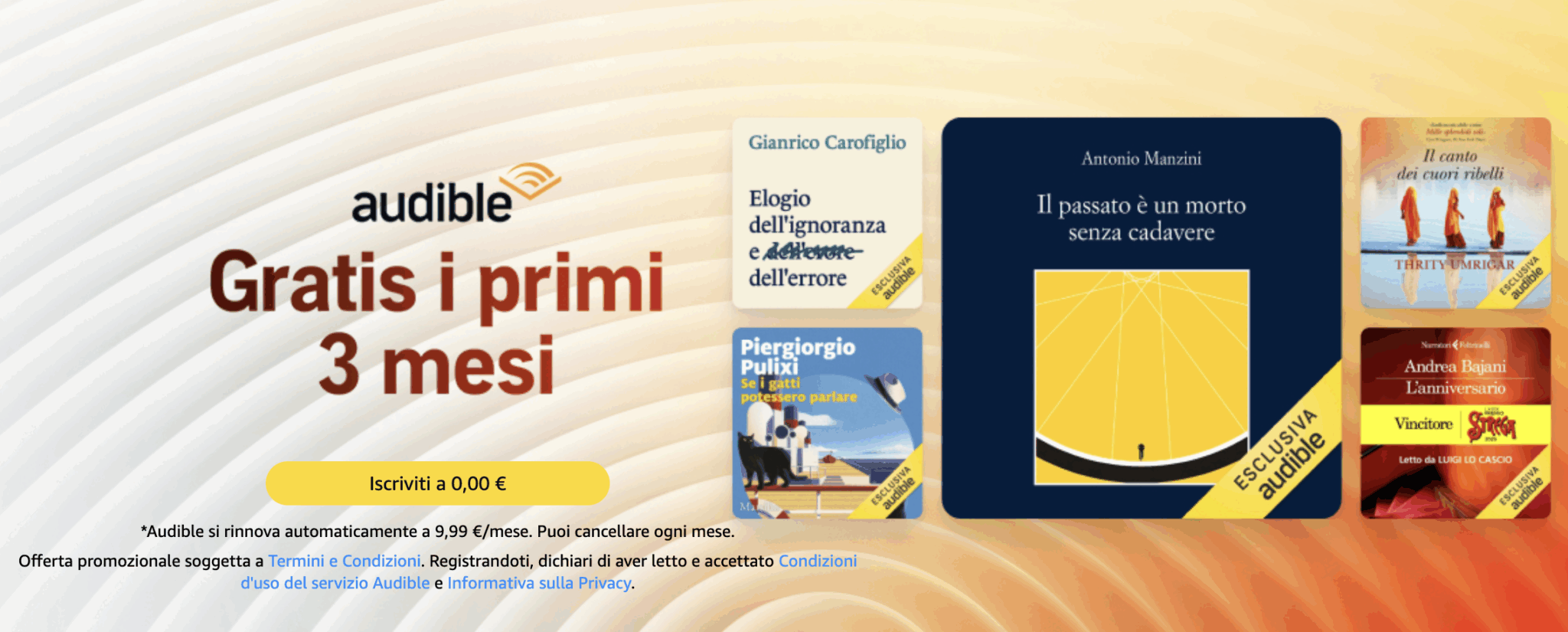 Ora è il momento di provare Audible: Amazon ve lo regala per 3 mesi