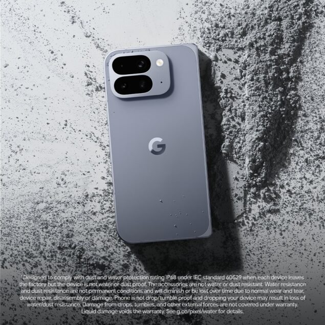 Google fa chiarezza sulla certificazione IP68 dei Pixel 10