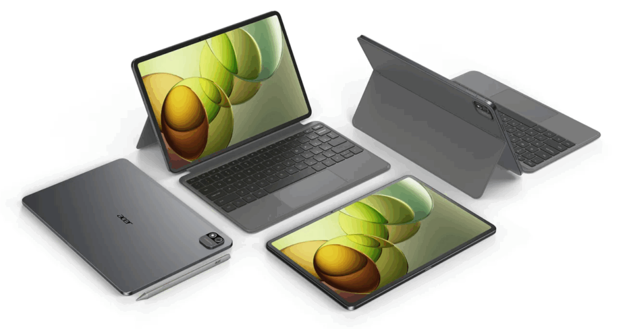 Acer lancia alcuni tablet Android con grandi display OLED e CPU curiose
