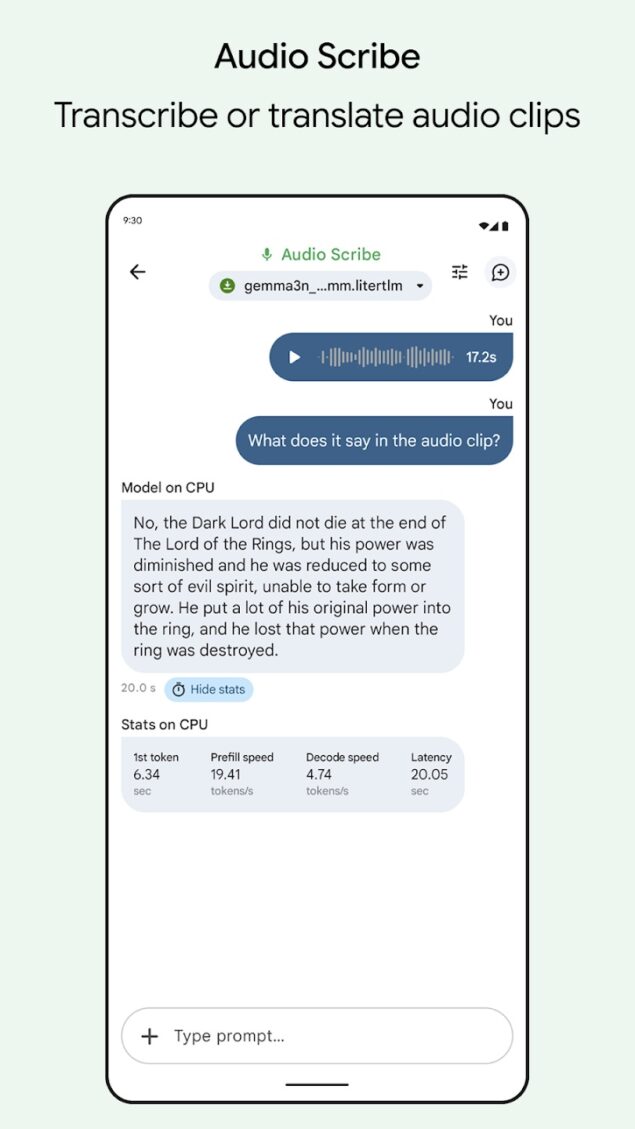 Google AI Edge Gallery è disponibile sul Play Store