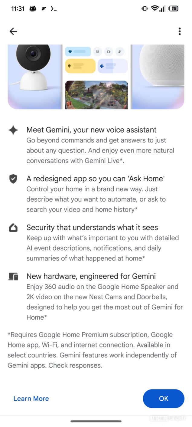 Google Home: ecco come sarà l'app dopo l'integrazione di Gemini