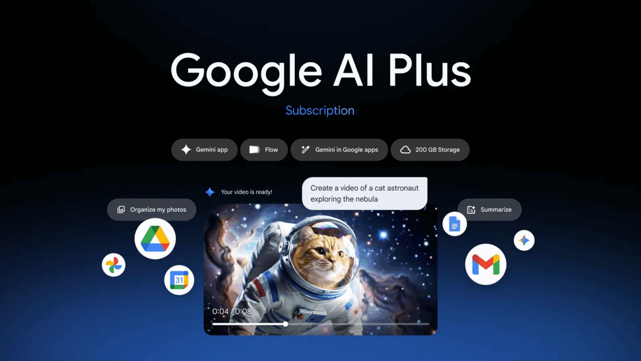 Google lancia AI Plus: il nuovo piano economico che include Gemini e Veo 3