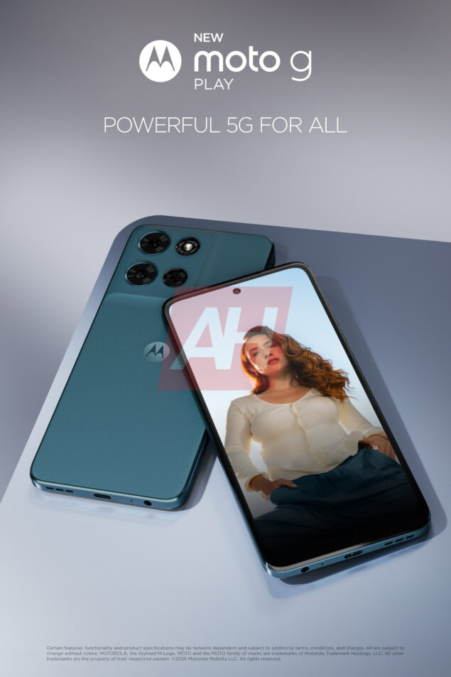 Motorola Moto G 2026 e Motorola G Play 2026 si svelano con nuovi render