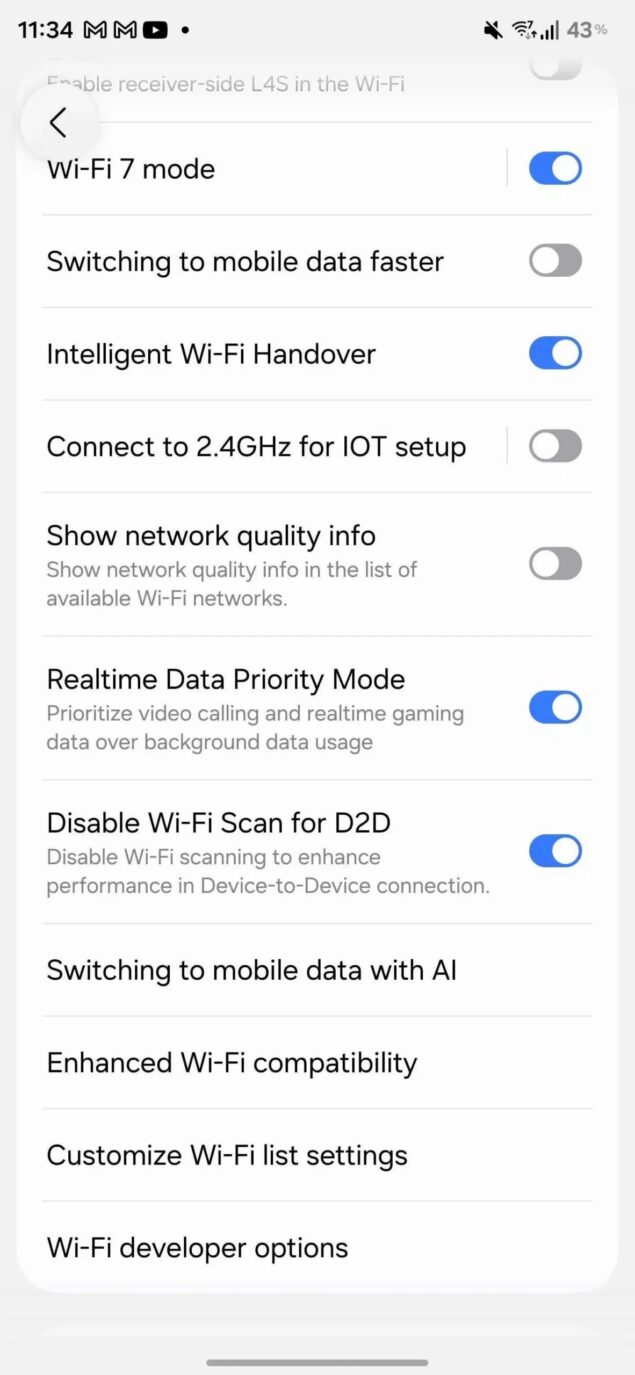 One UI 8.5 semplificherà il passaggio tra Wi-Fi e rete mobile grazie all’AI