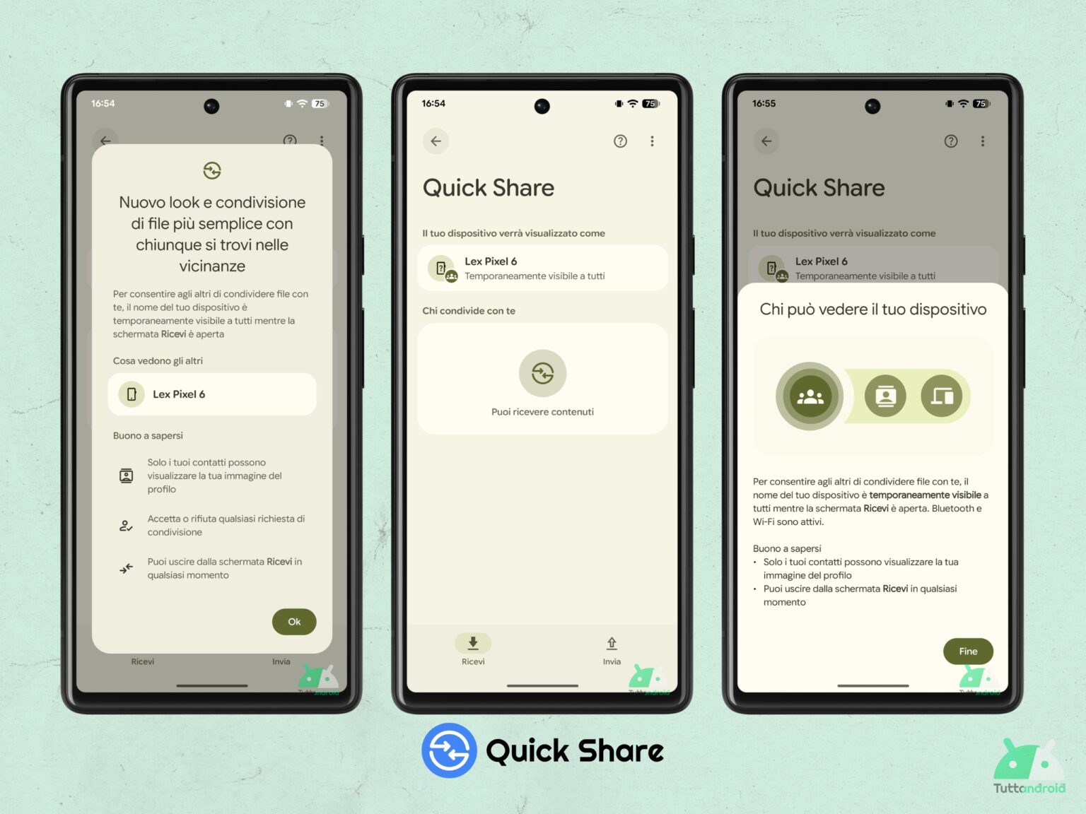 Il nuovo Quick Share è in distribuzione per tutti gli utenti Android