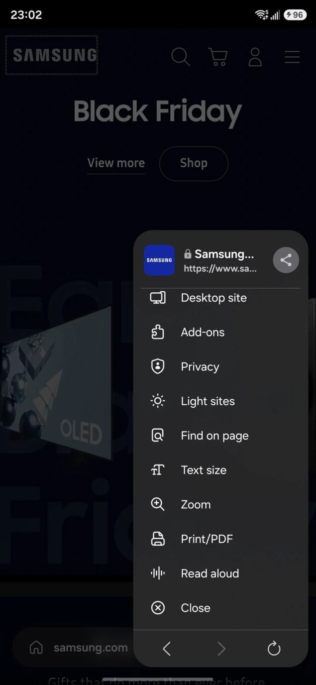 Potete già provare il nuovo Samsung Internet Browser della One UI 8.5 ...