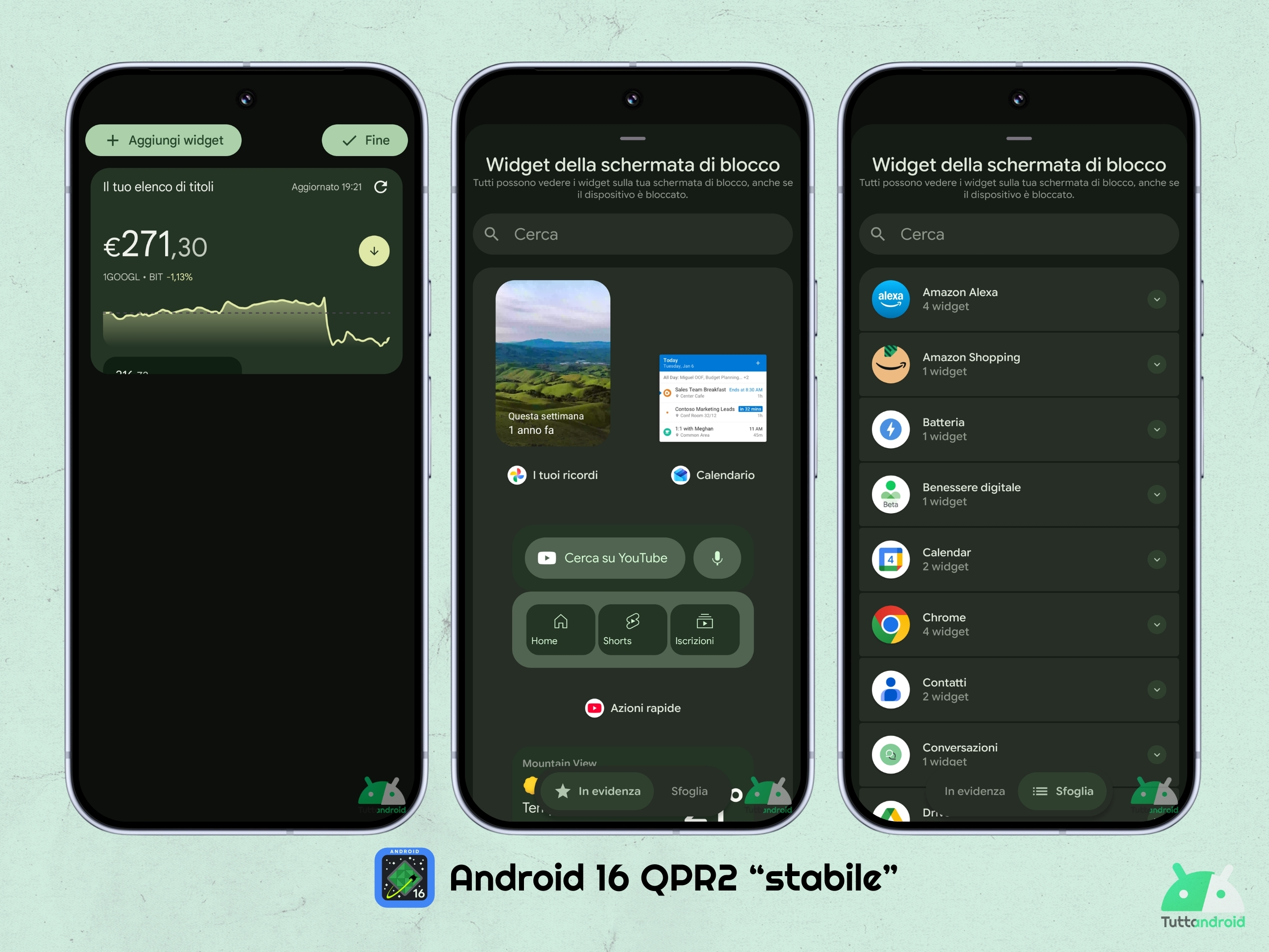 Android 16 QPR2 porta i widget della schermata di blocco sui Pixel