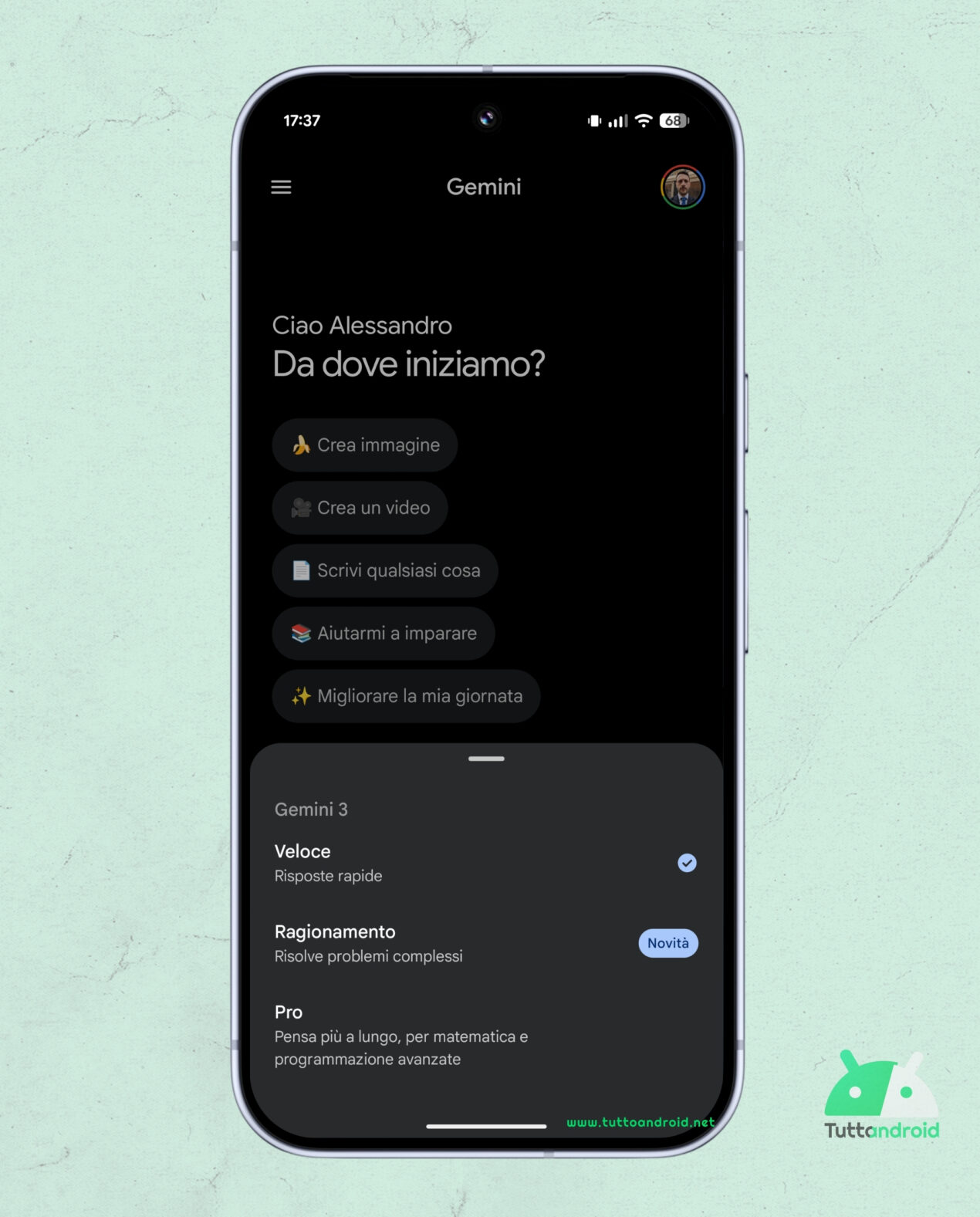 Google ha annunciato Gemini 3 Flash, disponibile da subito nell'app mobile