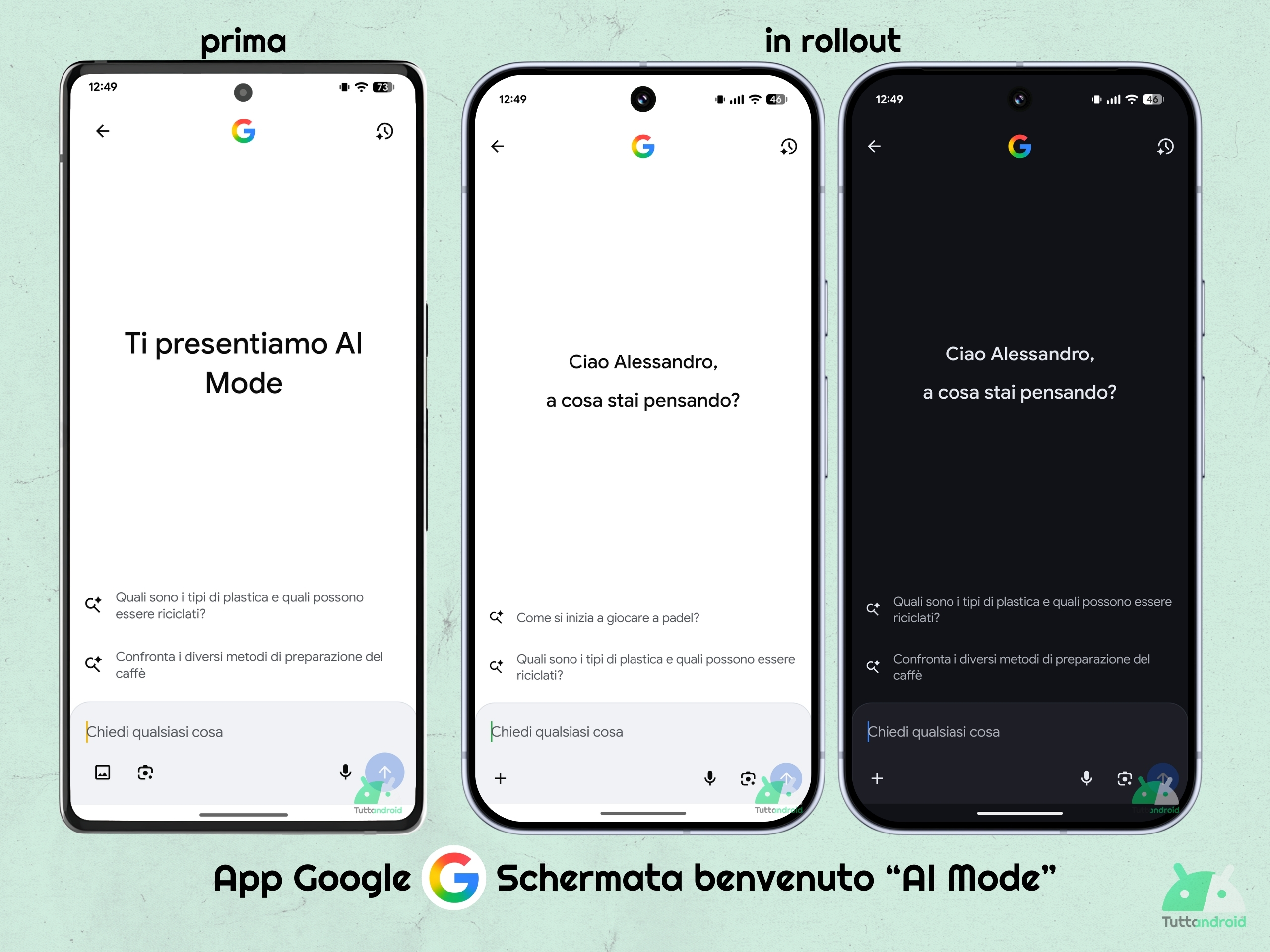 Novità per Gemini, sia nell'app che su Chrome OS; piccola modifica alla ...