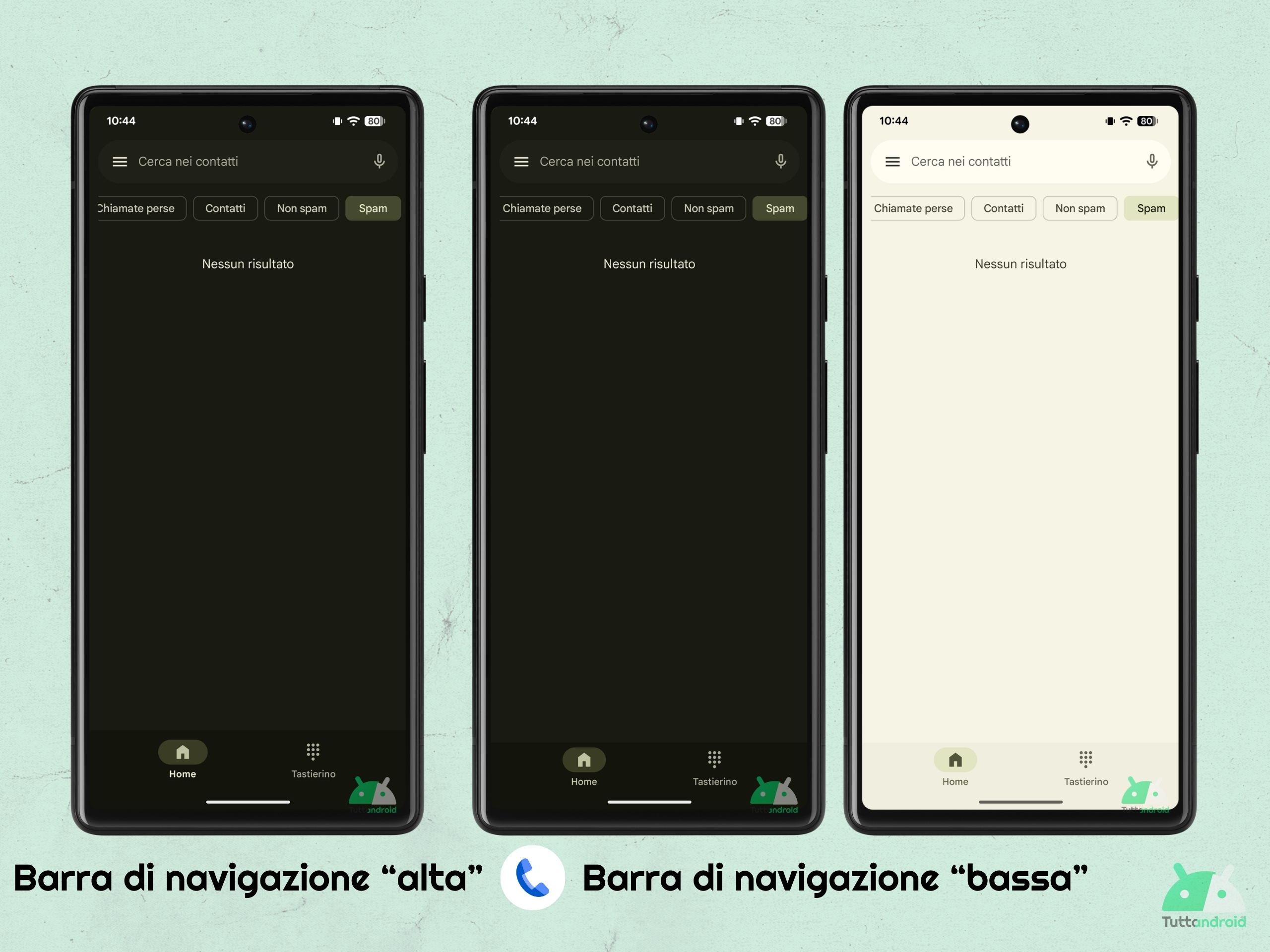 Google Telefono: ecco la barra di navigazione compatta e "Mantieni la ...