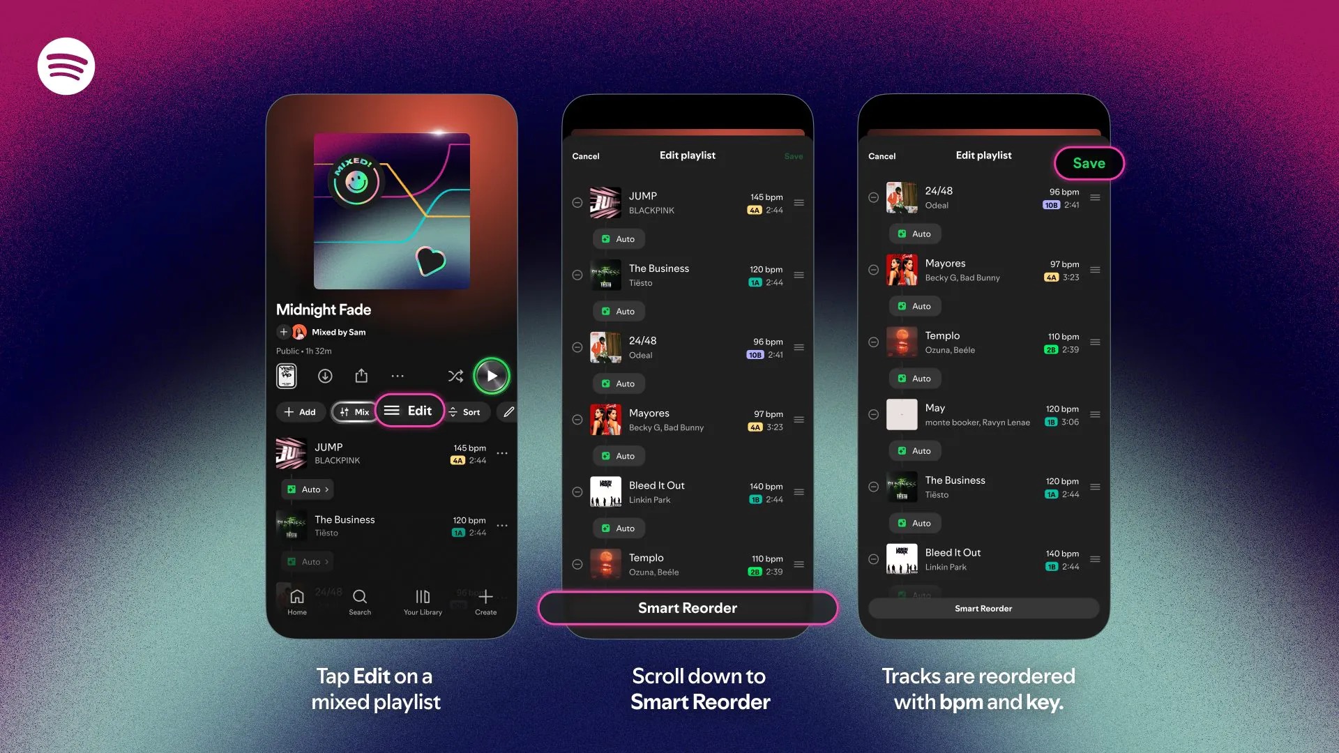 Spotify lancia Smart Reorder: la funzione per riordinare le playlist in ...