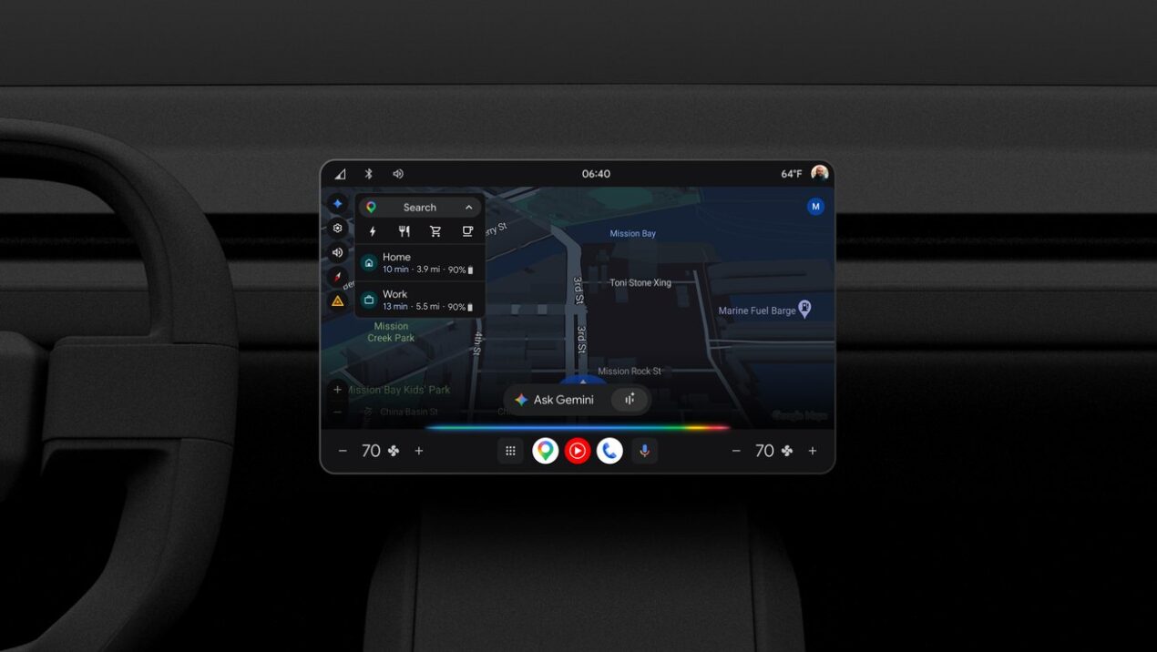 Addio Google Assistant in auto anche su Android automotive: arriva Gemini