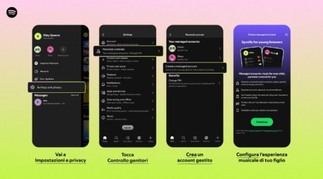 Gli Account Gestiti di Spotify sono ora disponibili anche nel piano ...